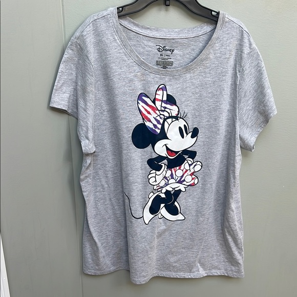 Disney | Tops | Disney Gray Minnie Mouse Short Sleeve Tee | Poshmark